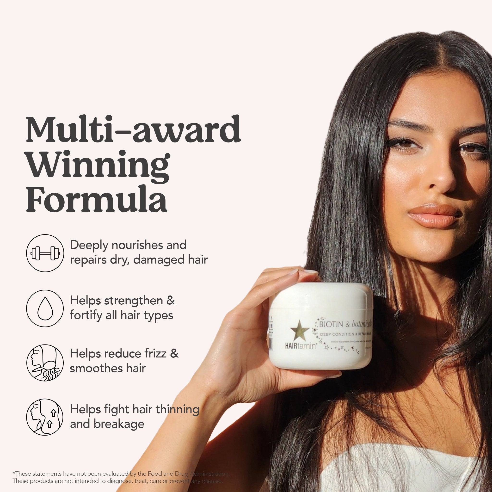 Biotin & Botanicals Deep Condition & Repair Hair Mask – HAIRtamin